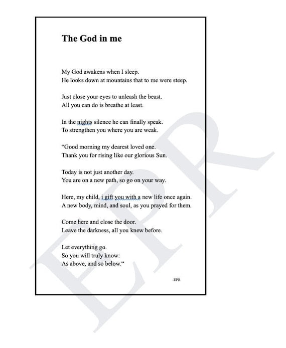 Thank You God For Everything Poem